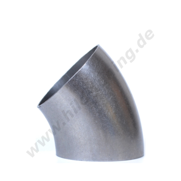 Auspuff Schweissbogen aus Edelstahl 45 Grad mit 63,5 mm Durchmesser